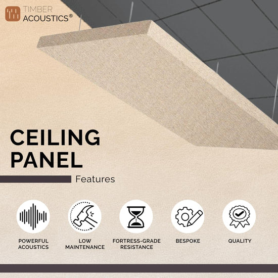 Timber Acoustics Ceiling Absorption Panels (Set of 2)